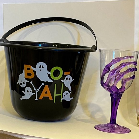 Holiday | Halloween Spooky Trickortreat Buckets With Designs Plastic ...
